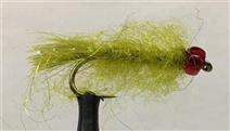 RED BEAD HEAD MICRO LEECH - OLIVE